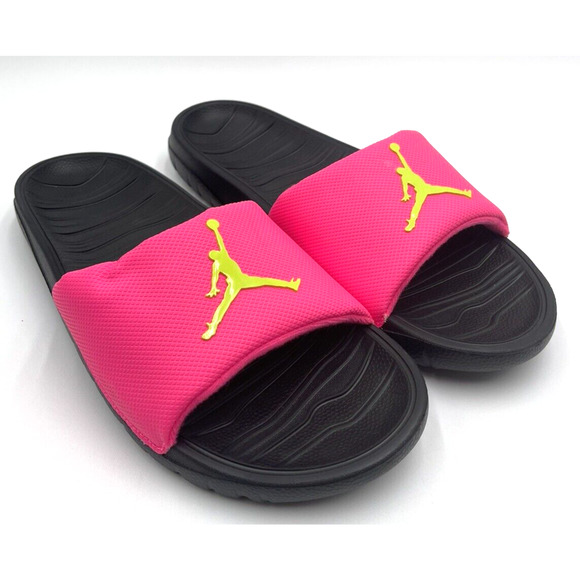 Nike | Shoes | New Nike Jordan Break Slide Hyper Pink Cyber Black Us ...